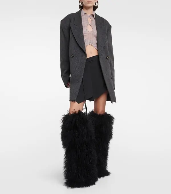Paris Texas Shearling Fur Boots