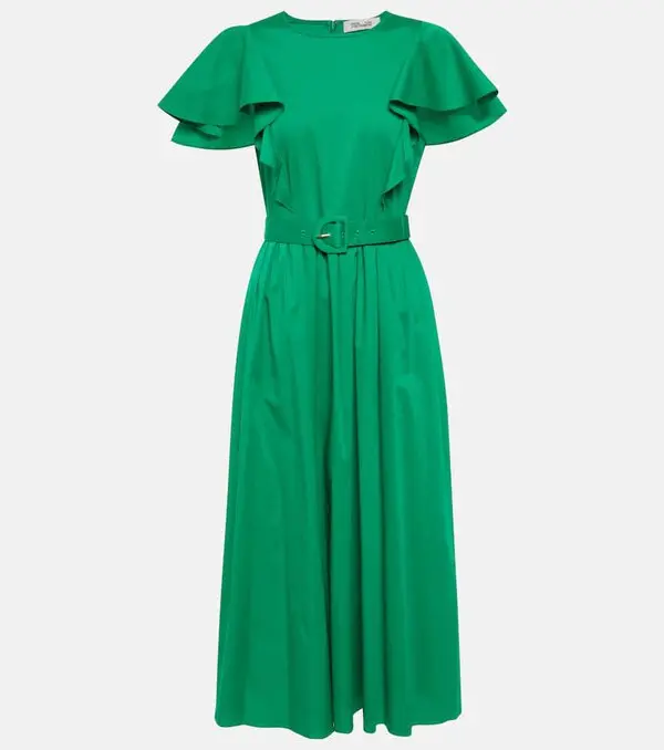 Diane Von Furstenberg Ruffled Midi Dress