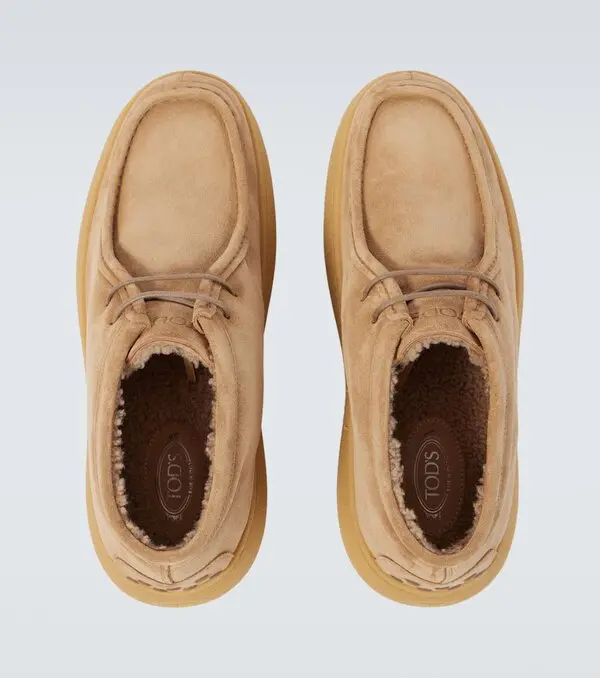 TOD'S Suede Lace-up Boots