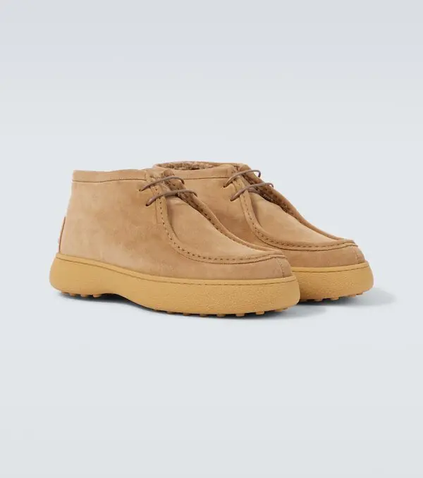 TOD'S Suede Lace-up Boots