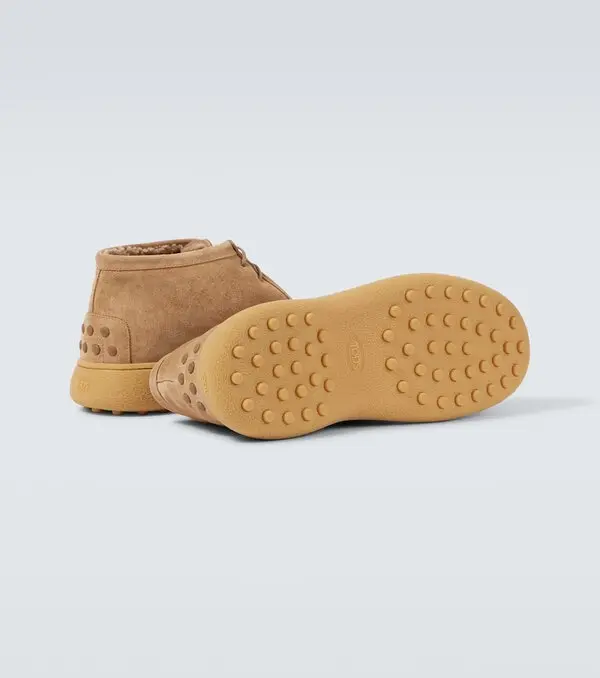 TOD'S Suede Lace-up Boots