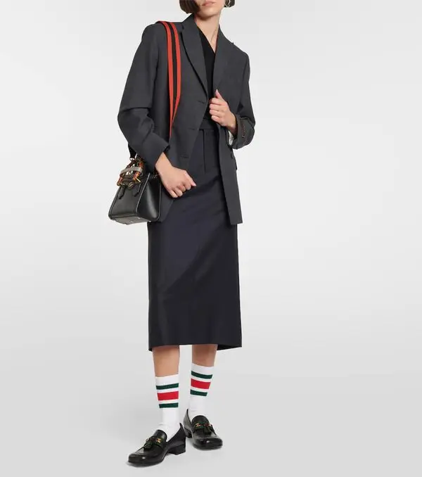 Gucci Interlocking G Cotton-blend Crew Socks