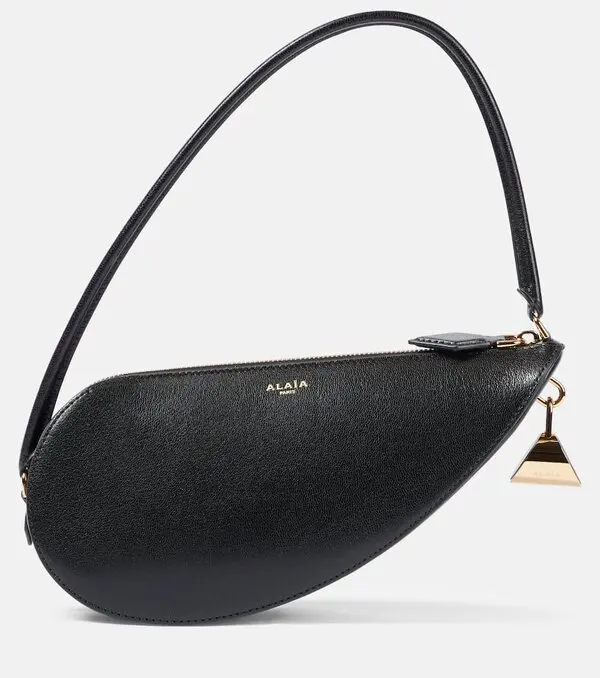 Alaïa Le Demi-cour Leather Shoulder Bag - Black