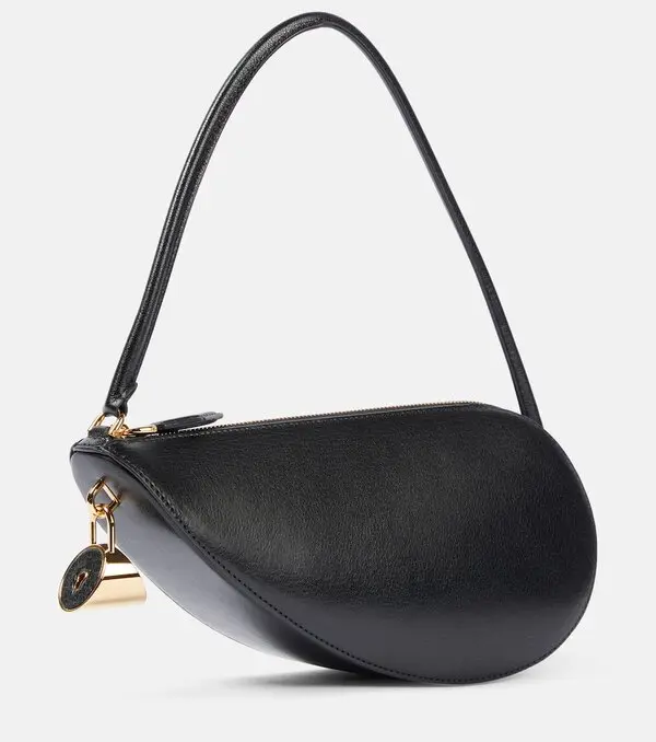 Alaïa Le Demi-cour Leather Shoulder Bag - Black