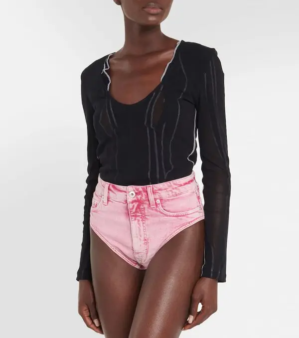 Y/project Denim Shorts
