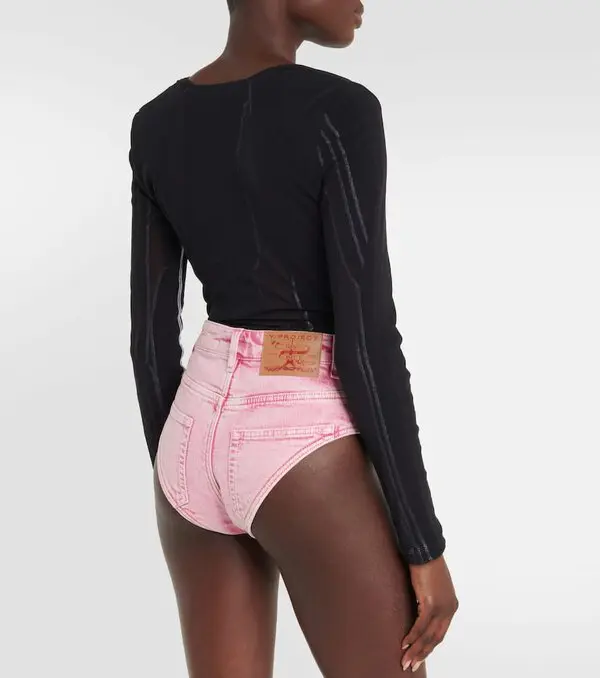 Y/project Denim Shorts