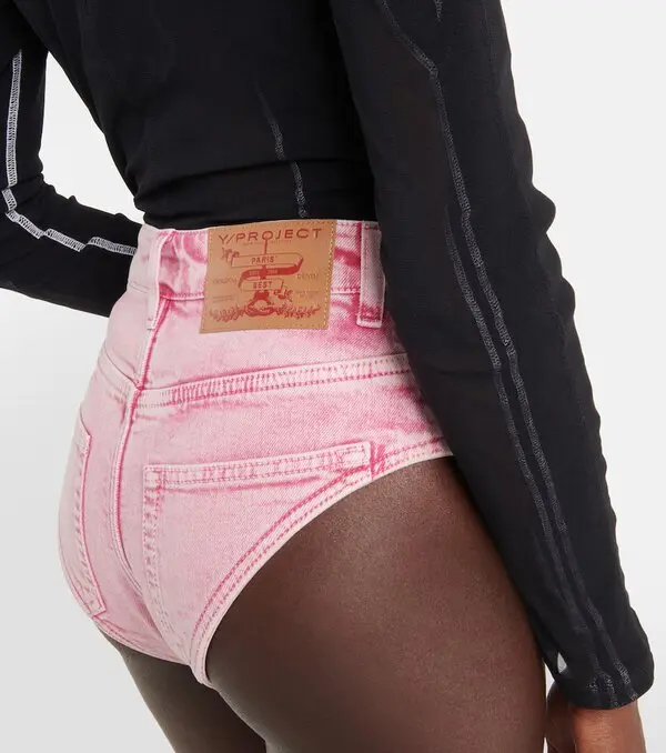 Y/project Denim Shorts