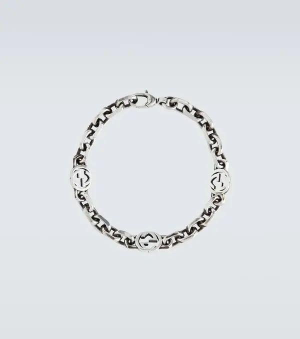 Gucci Interlocking G Chain Bracelet - Silver