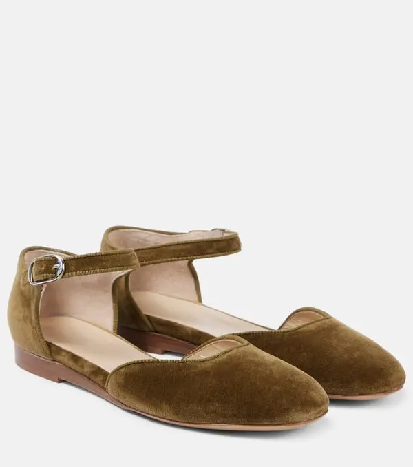 Le Monde Beryl Velvet Flats