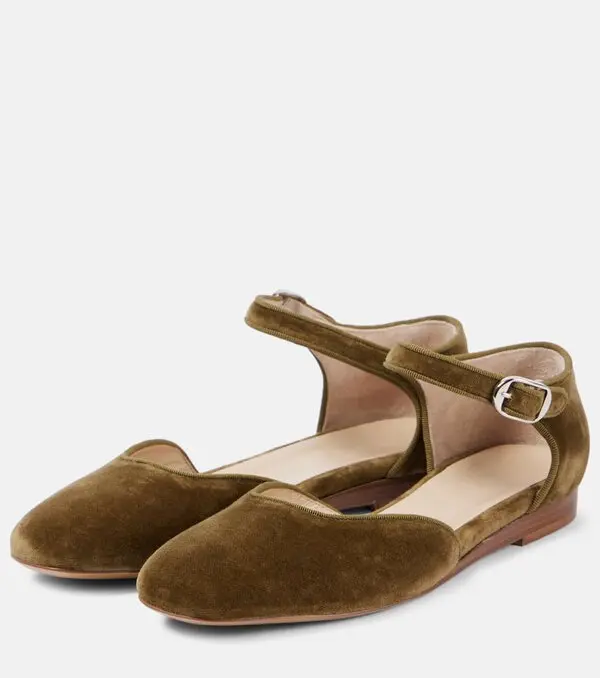 Le Monde Beryl Velvet Flats