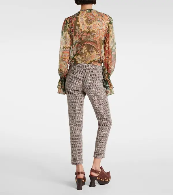 Etro Printed Cropped Pants