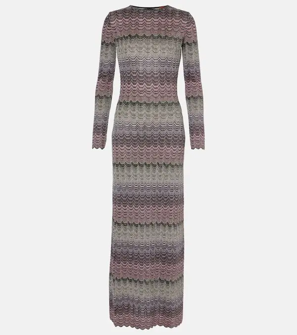 Missoni Open-back Lamé Maxi Dress