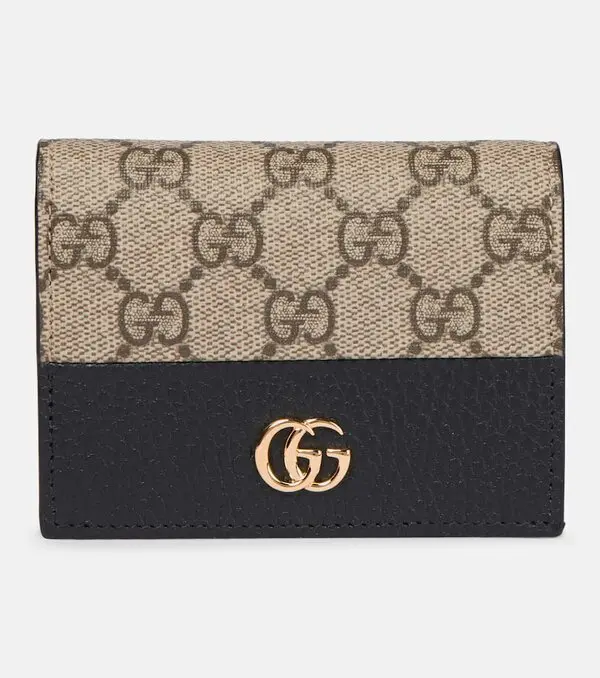 Gucci Marmont Gg Supreme Wallet - Black