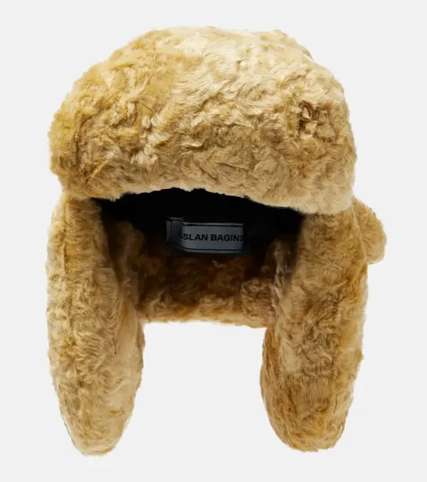 Ruslan Baginskiy Faux Fur Trapper Hat - Beige