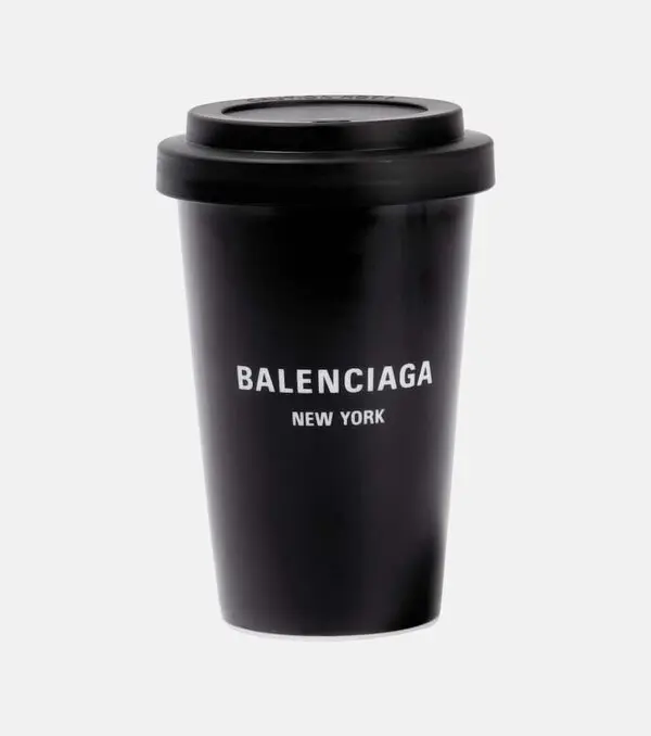 Balenciaga New York Porcelain Coffee Cup - Black