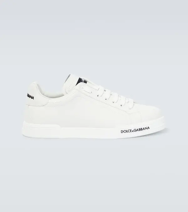 Dolce & Gabbana Logo Leather Sneakers