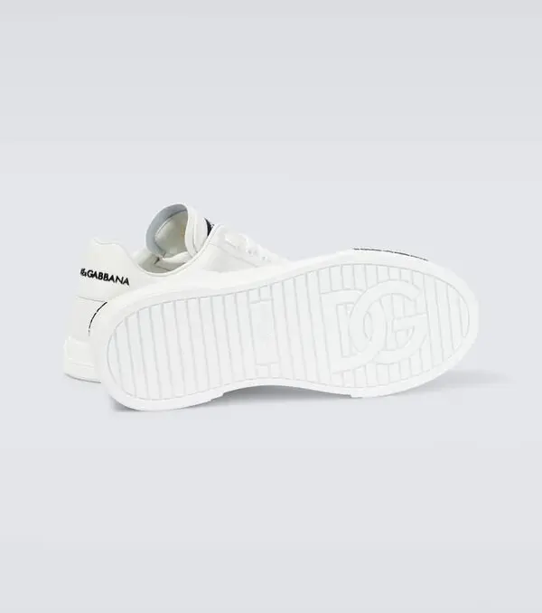 Dolce & Gabbana Logo Leather Sneakers