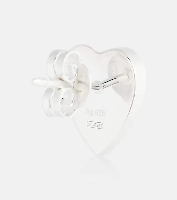 Gucci Sterling Heart Stud Earrings