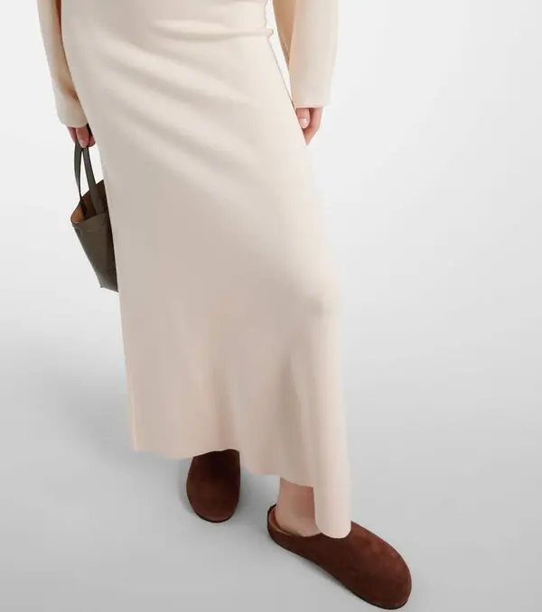 FFORME Robyn Wool And Cotton-blend Maxi Skirt