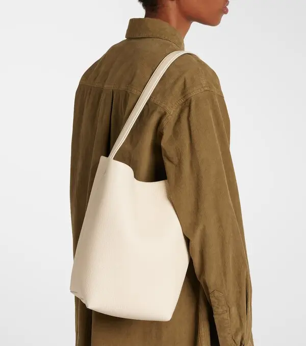 THE ROW N/s Park Medium Leather Tote Bag