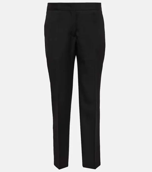 JIL SANDER Tailored Straight Wool Pants