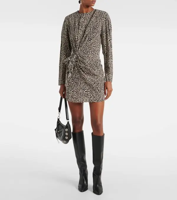 MARANT ETOILE Dulce Printed Mini Dress