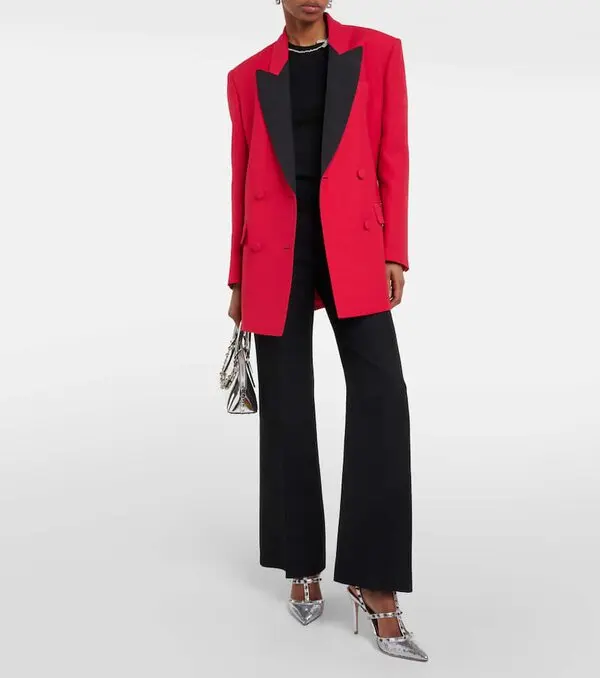 Valentino Garavani Embellished Virgin Wool Top