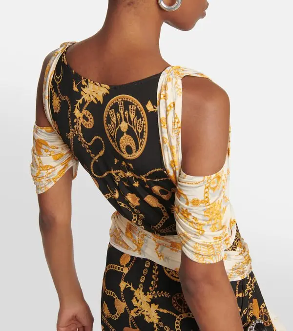 MARINE SERRE Printed Midi Dress - Multicoloured