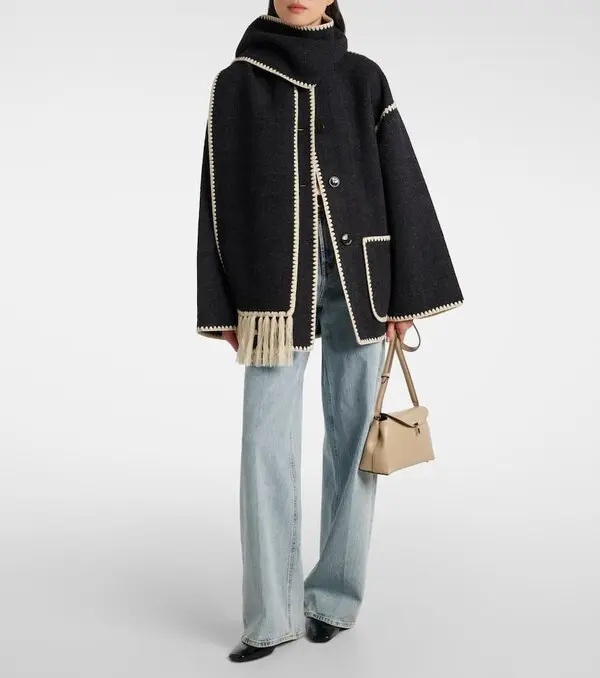 TOTEME Embroidered Wool-blend Jacket