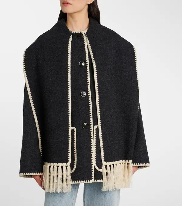 TOTEME Embroidered Wool-blend Jacket