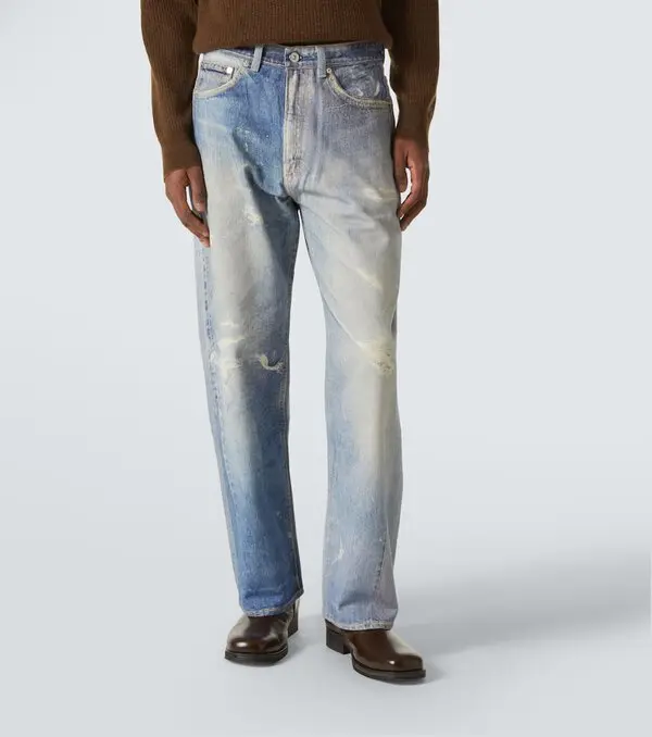 Our Legacy Third Cut Trompe L'oil Straight Jeans - Blue