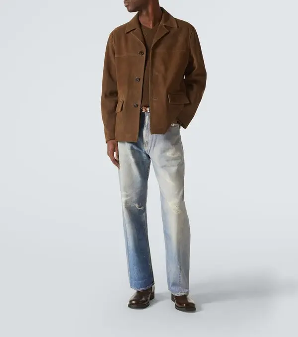 Our Legacy Third Cut Trompe L'oil Straight Jeans - Blue