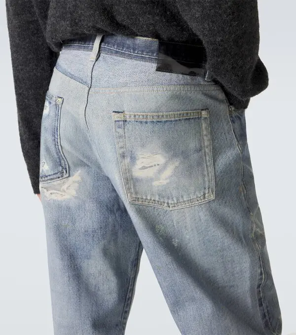 Our Legacy Third Cut Trompe L'oil Straight Jeans - Blue