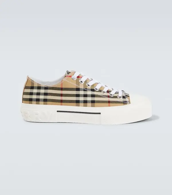 Burberry Check Canvas Sneakers