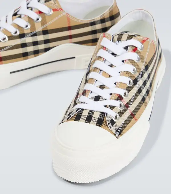 Burberry Check Canvas Sneakers