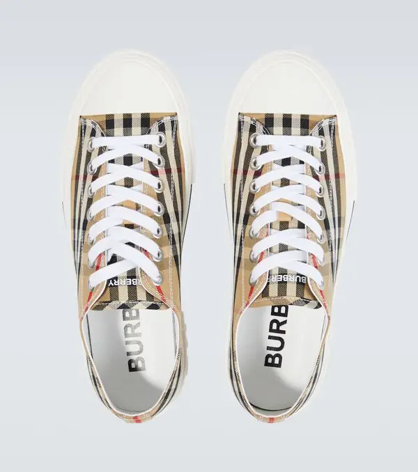 Burberry Check Canvas Sneakers