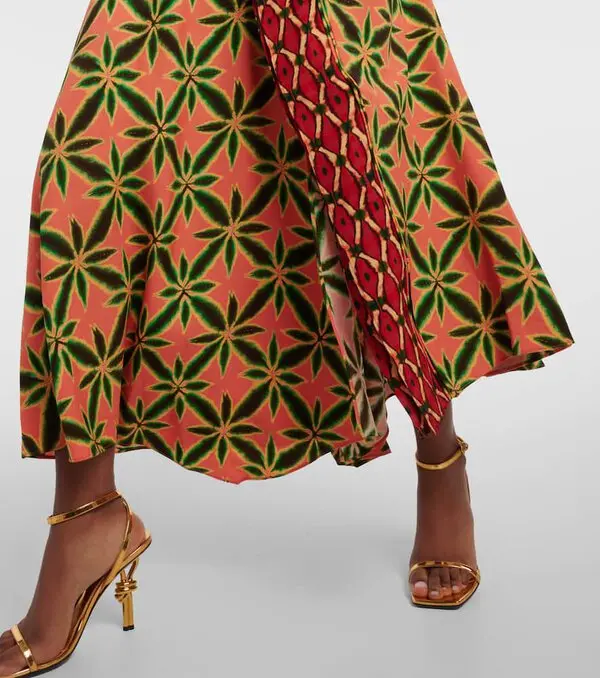 Ulla Johnson Violette Ruffled Crepe Midi Skirt