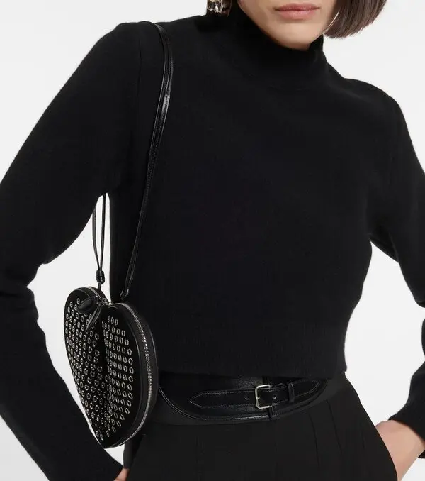 Alaïa Cropped Virgin Wool Turtleneck Sweater