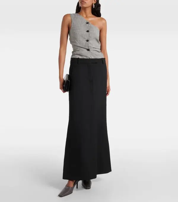 Acne Studios Wool-blend Maxi Skirt