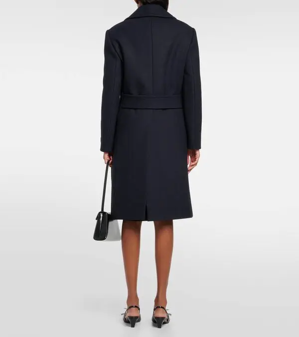 Prada Double-breasted Wool Coat