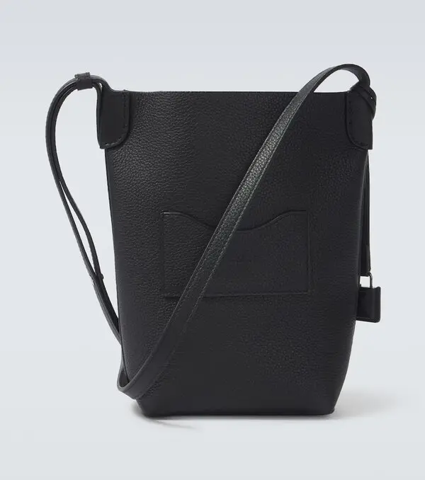Loro Piana Bale Leather Phone Pouch