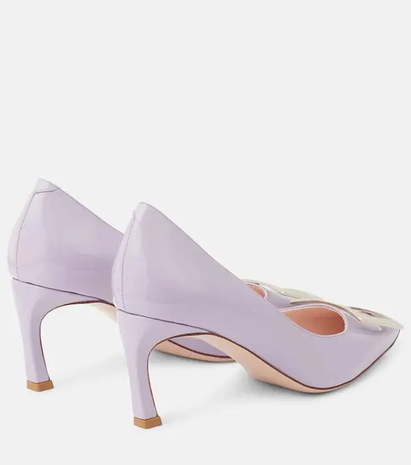 ROGER VIVIER Trompette 70 Patent Leather Pumps