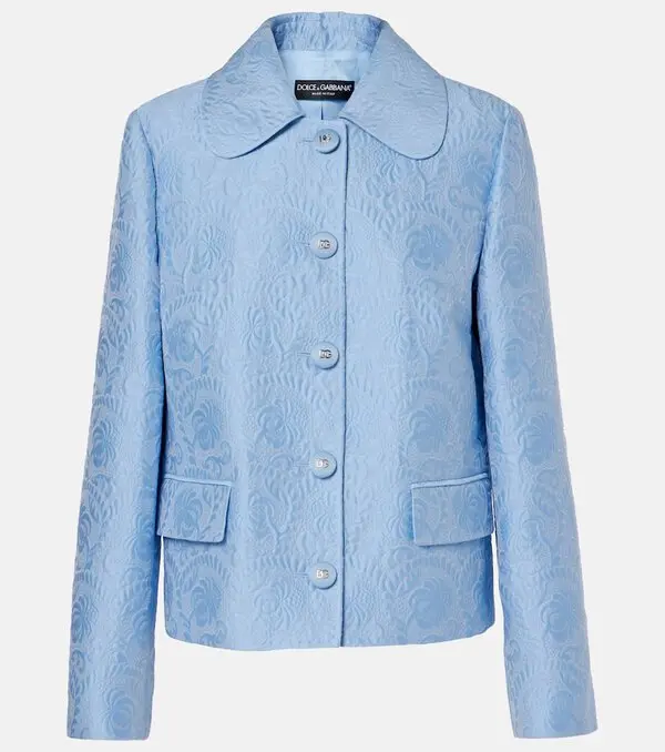 Dolce & Gabbana Cotton And Silk-blend Jacquard Jacket