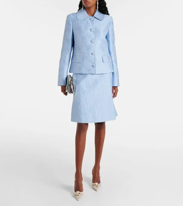 Dolce & Gabbana Cotton And Silk-blend Jacquard Jacket