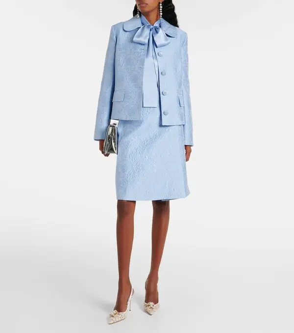 Dolce & Gabbana Cotton And Silk-blend Jacquard Jacket