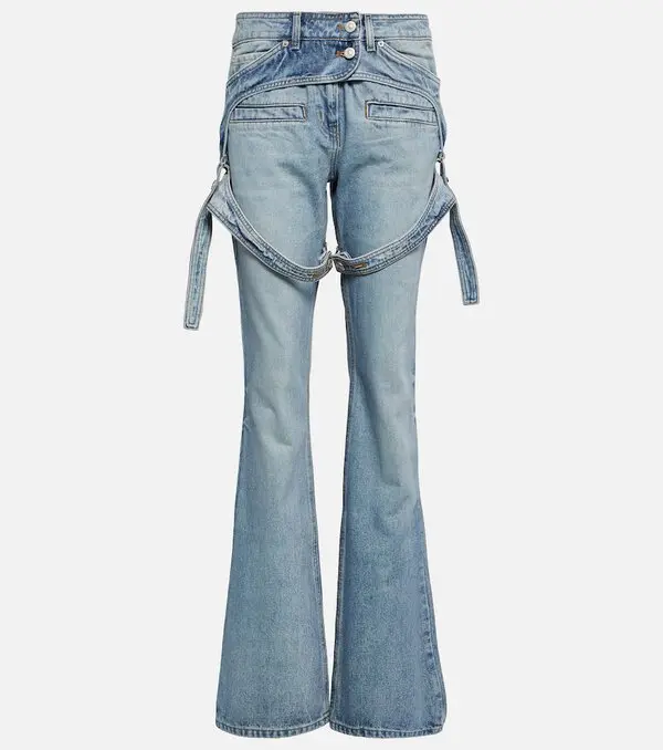 COURREGES Mid-rise Bootcut Jeans