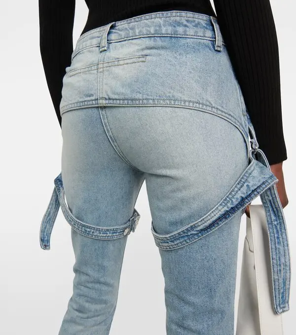 COURREGES Mid-rise Bootcut Jeans