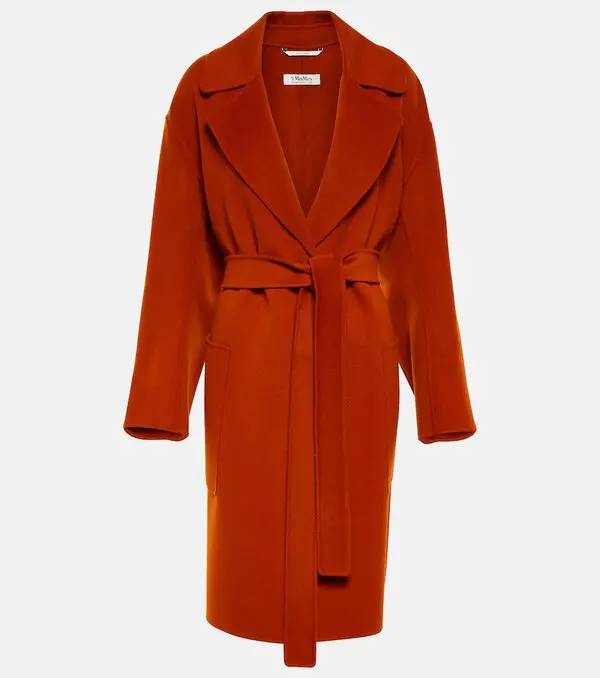 Max Mara Paris Belted Virgin Wool Coat