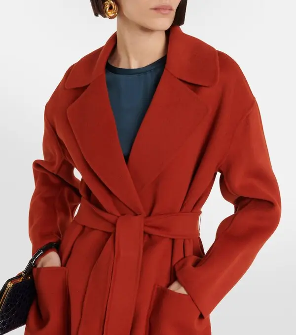 Max Mara Paris Belted Virgin Wool Coat