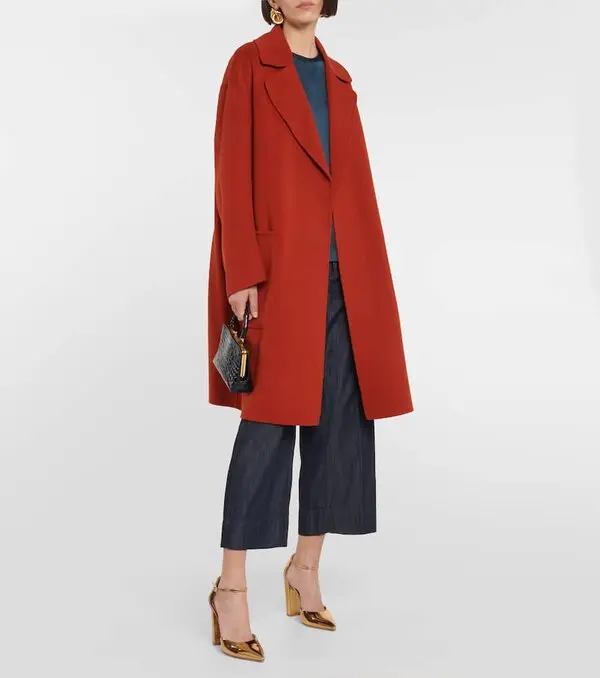 Max Mara Paris Belted Virgin Wool Coat